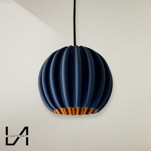 Sphere Pendant Light Modern Kitchen Light Unique Island Lamp Round Wave ...