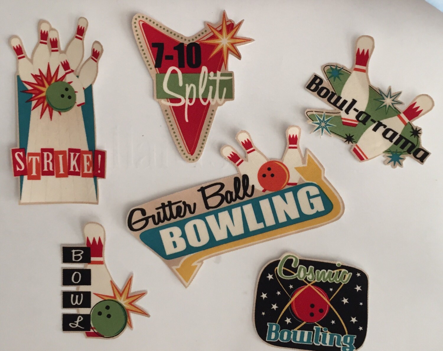 Bowling Patches Strikes Balls Iron On Fabric Appliques | Etsy