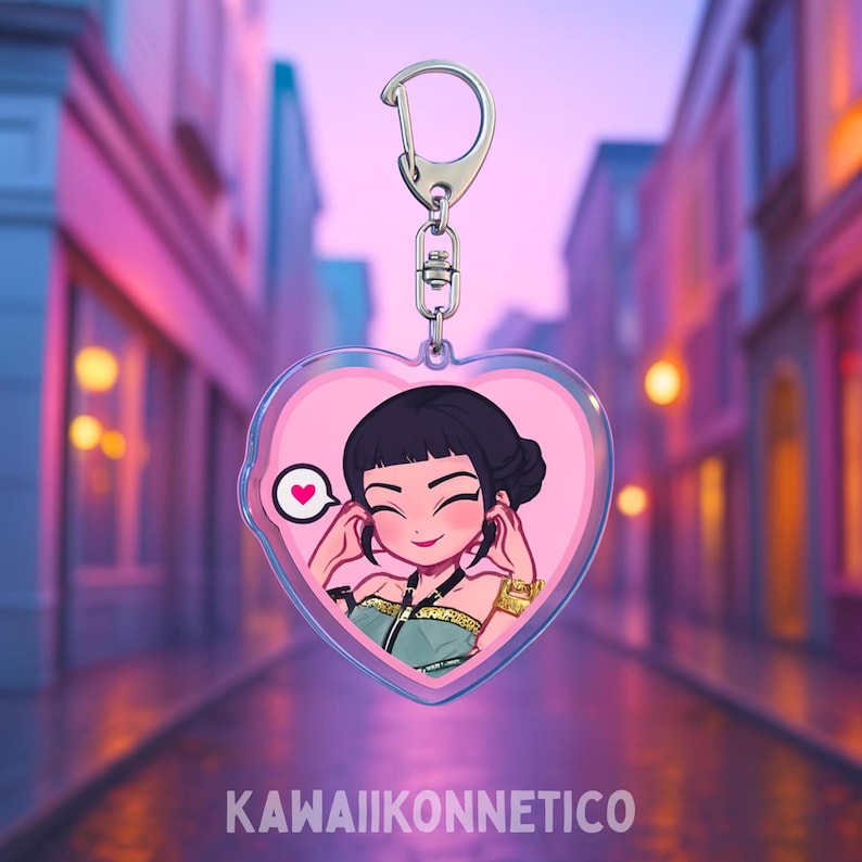 Kpop Demon Hunters Inspired Acrylic Keychain Anime Charm | Double-sided ...