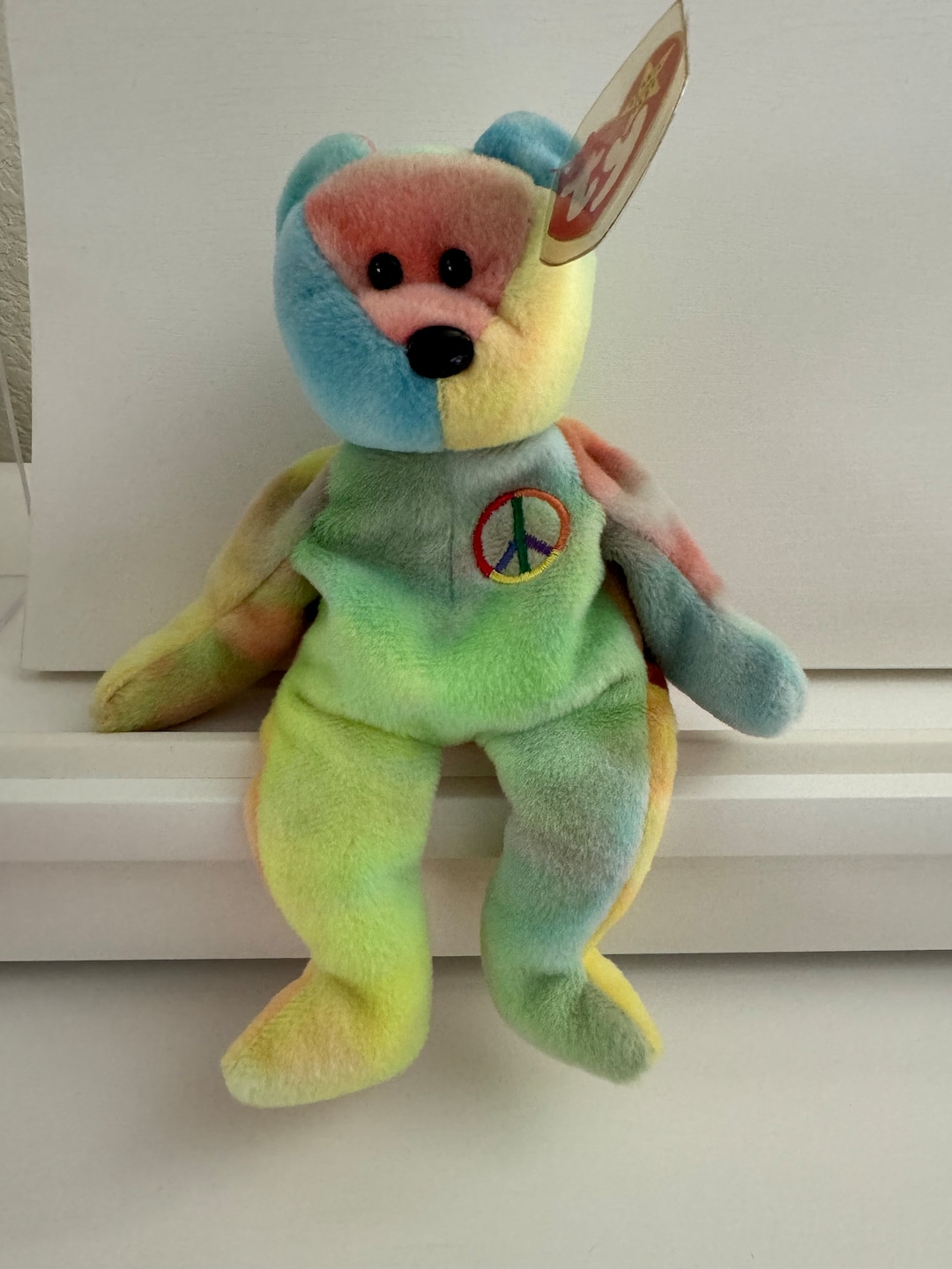 TY Beanie Babies "peace" Bear - 1996 - Etsy