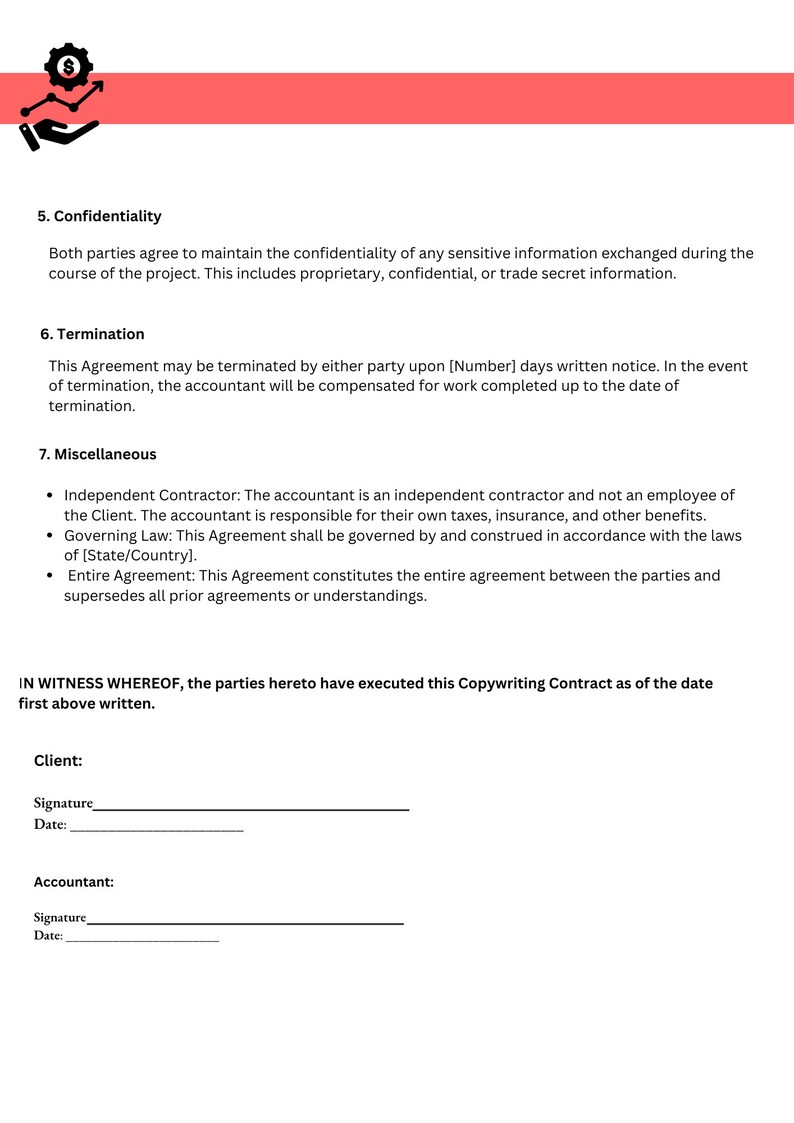 Professional Accounting Services Contract Template Customizable ...