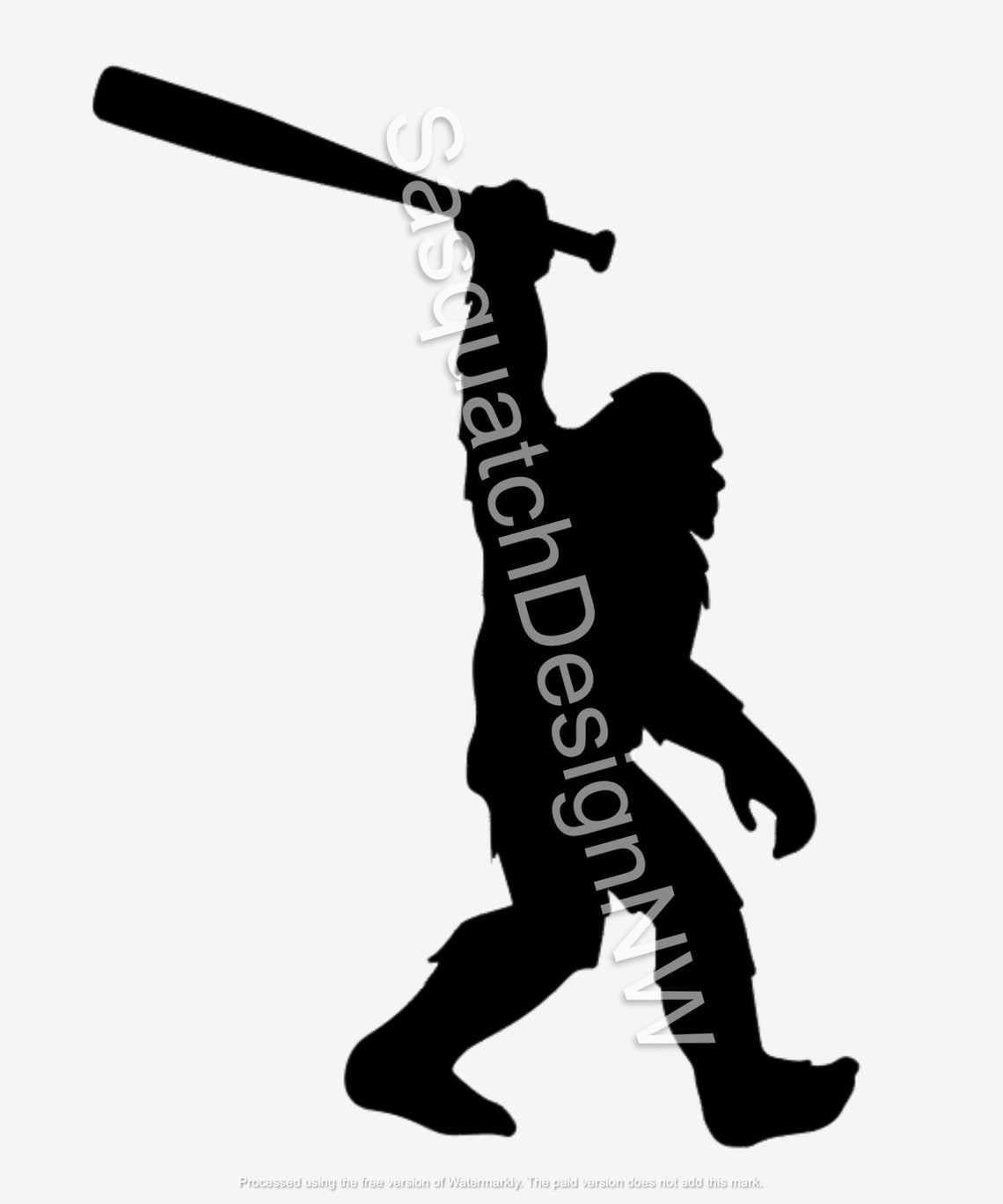 Sasquatch Funny Baseball Bat SVG Cut File - Etsy