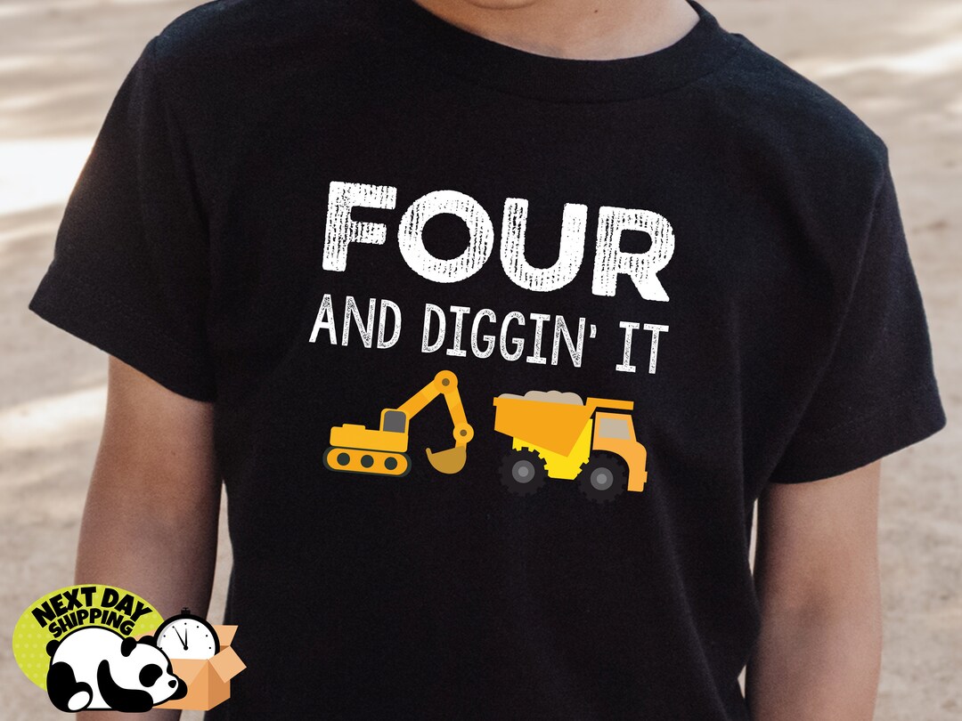 Custom Construction Crew Matching Shirt, Diggin' It Shirt, Excavator ...
