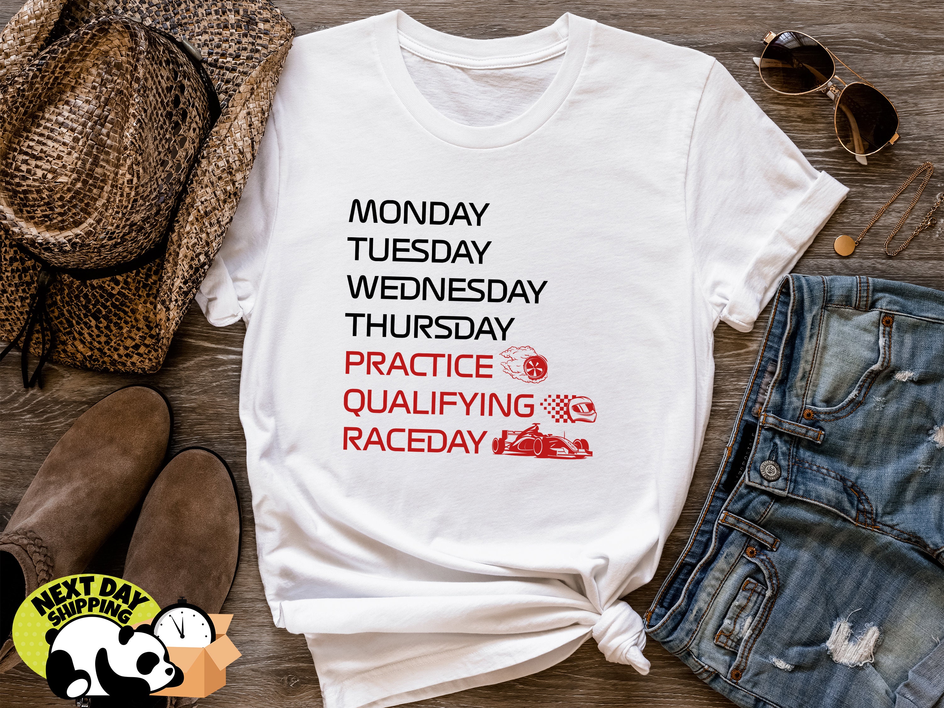 Race Week Shirt, Racing Days of the Week Shirt, Formula 1 Race Day ...