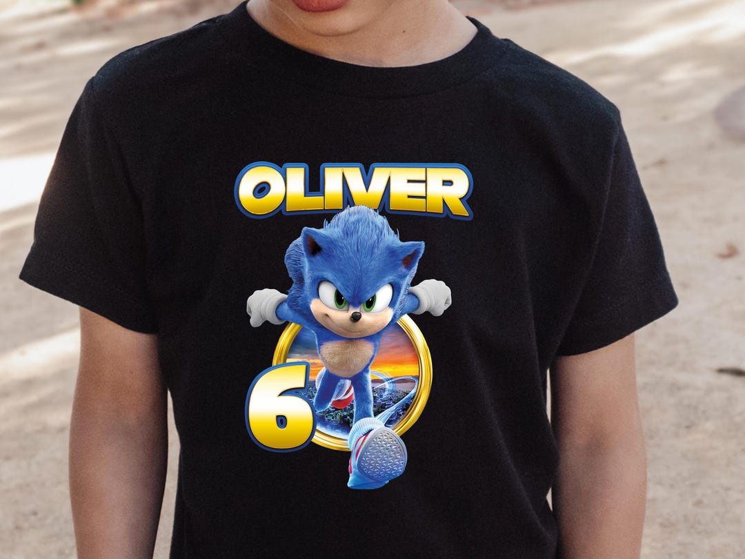 Custom Sonic Birthday Shirt, Sonic Birthday Boy Shirt, Sonic Birthday ...