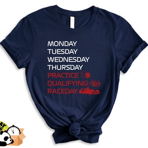 Race Week Shirt, Racing Days of the Week Shirt, Race Day Shirt ...