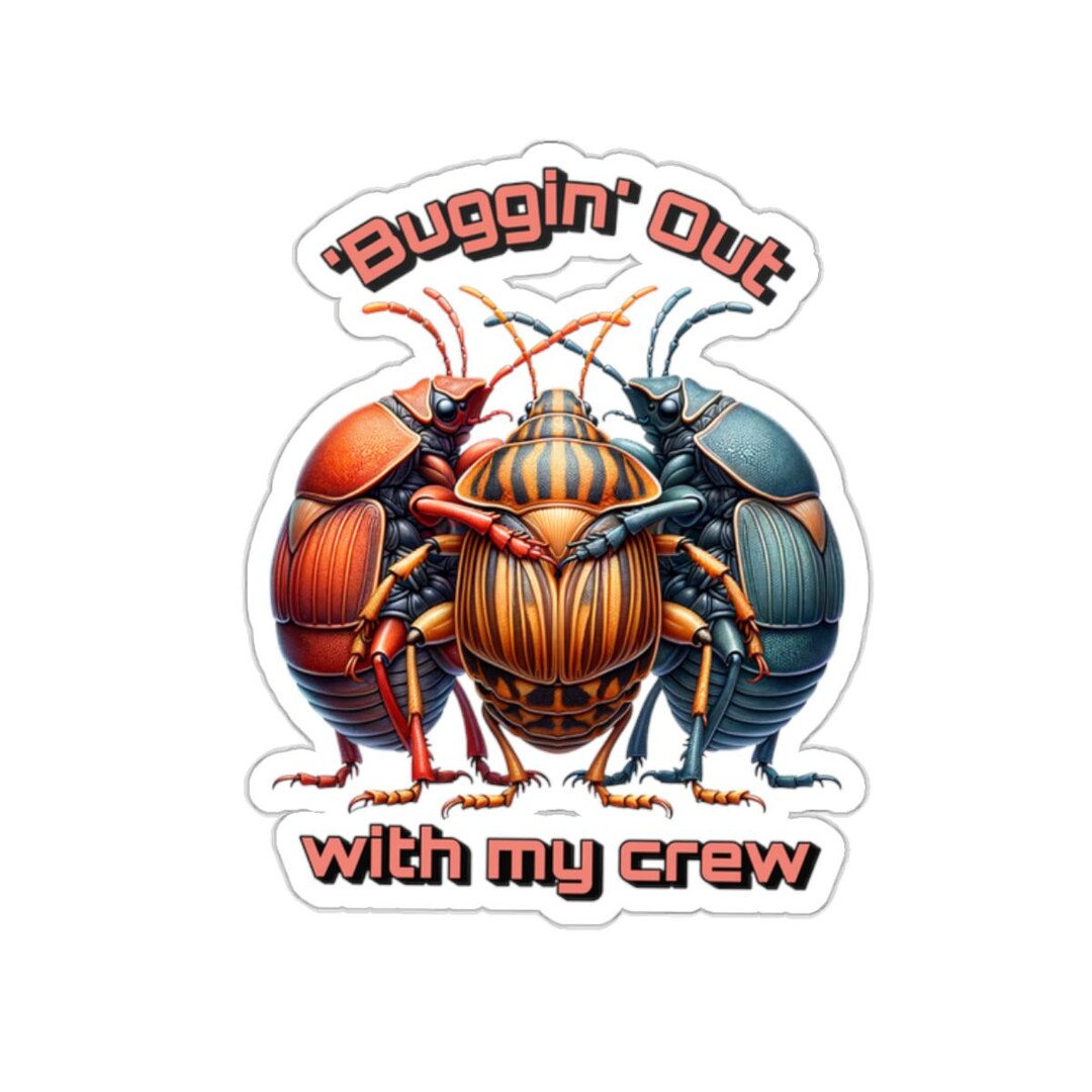 Bugs Stickers Buggin' Out Scarab Beetle Stickerinsect Lover Vinyl ...