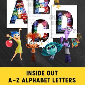 Inside Out Alphabet Classroom Decor Poster Learn Alphabet Inside Out ...