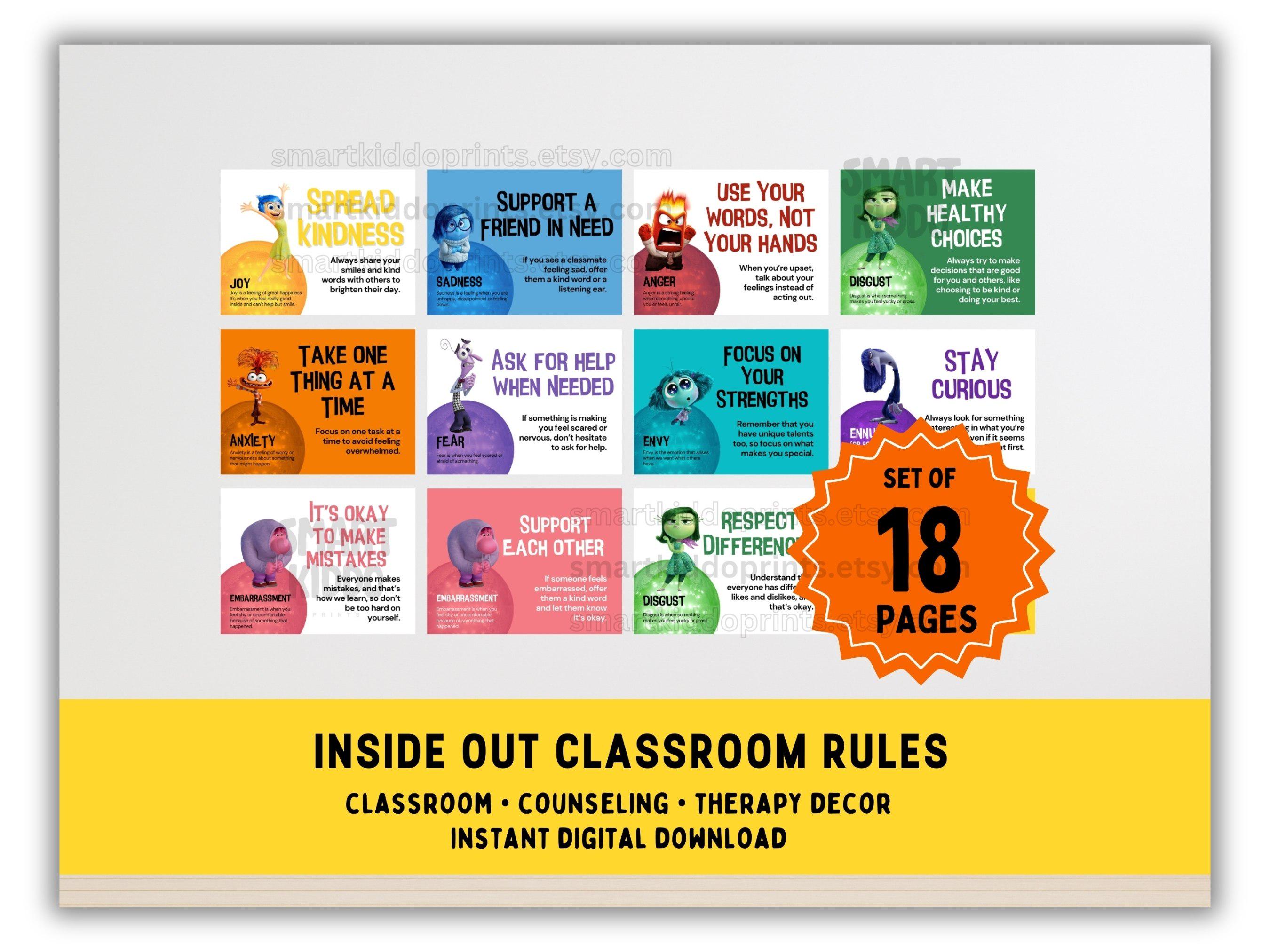 Inside Out 2 Therapy Worksheets Inside Out School Counselors Kit Kids ...