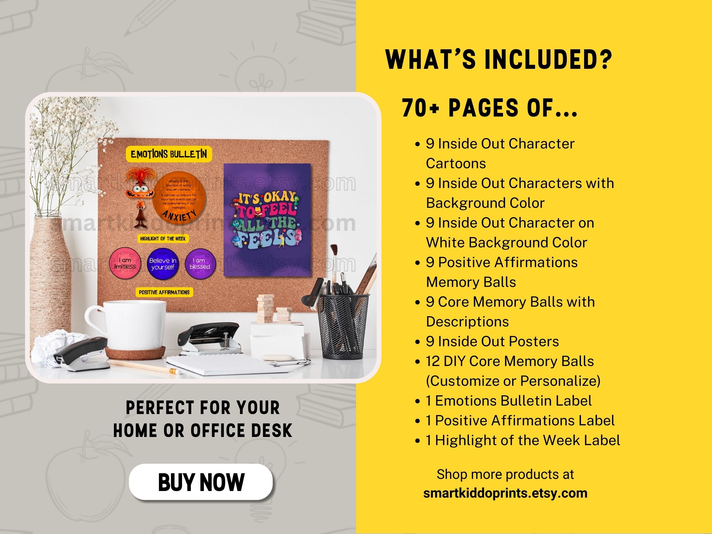 Inside Out 2 Bulletin Board Kit for Classroom Decor School Counselor ...