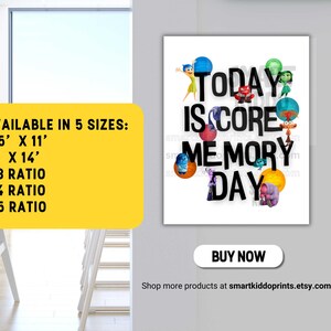 Inside Out 2 Classroom Poster Printable 10-pack Minimalist Theme Inside ...