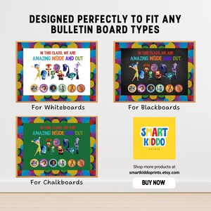 Inside Out 2 Bulletin Board Kit for School Counselors Therapy Classroom ...