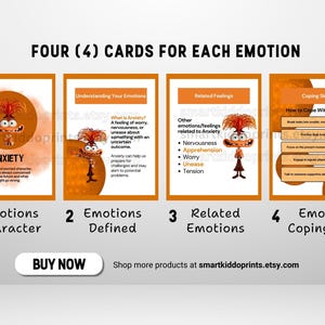 Inside Out 2 Flashcards Coping Skills for Kids Understanding Emotions ...