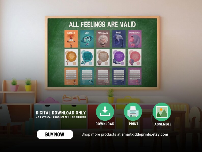 Inside Out 2 Bulletin Board Coping Skills Kids Emotions Regulation ...