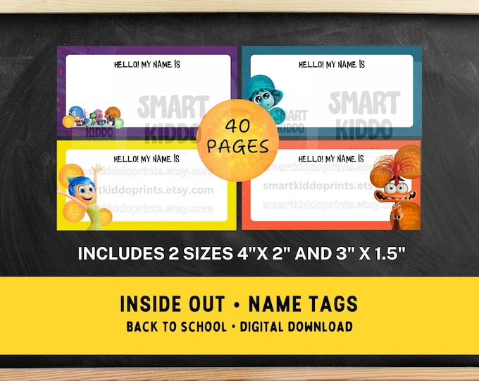 Inside Out 2 Party Food Tent Printable Food Labels and Favor Tags ...