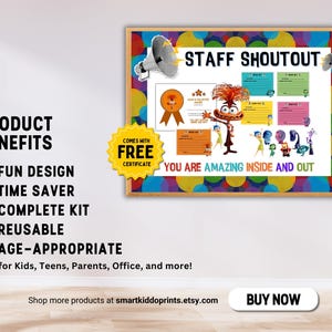 Inside Out Staff Shout Out Bulletin Board Kit | Positive Staff ...