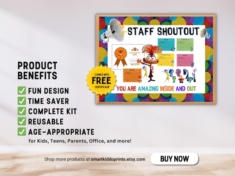 Inside Out Staff Shout Out Bulletin Board Kit | Positive Staff ...