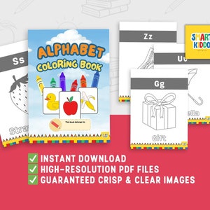 Morning Menu Alphabet Coloring Book Kids Activity Ultimate Bundle ...
