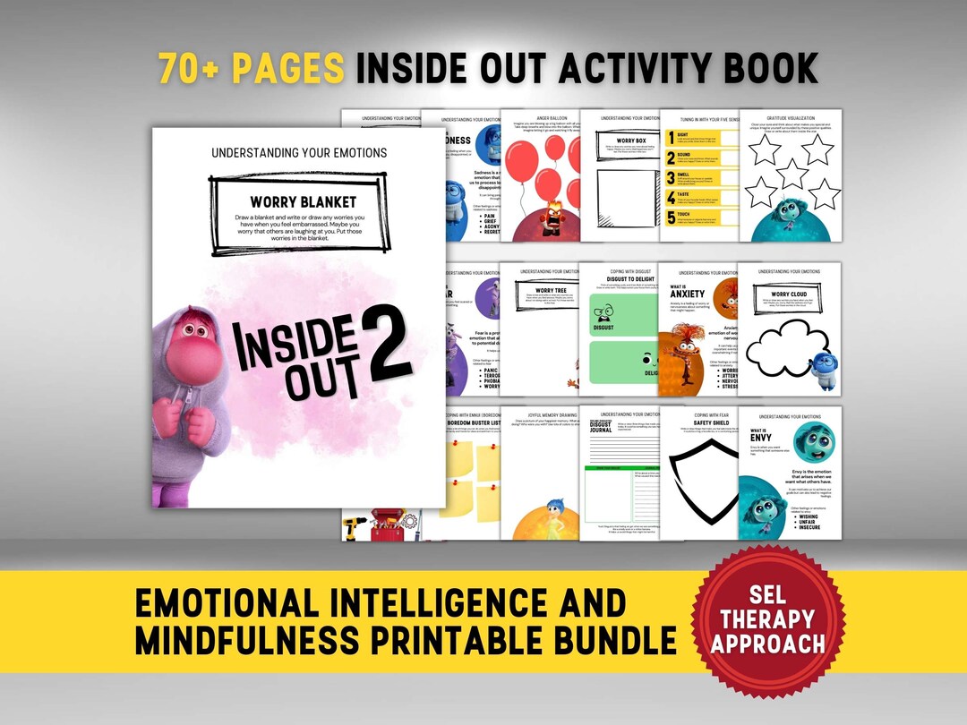Inside Out Feelings Activity Book Emotional Intelligence and ...
