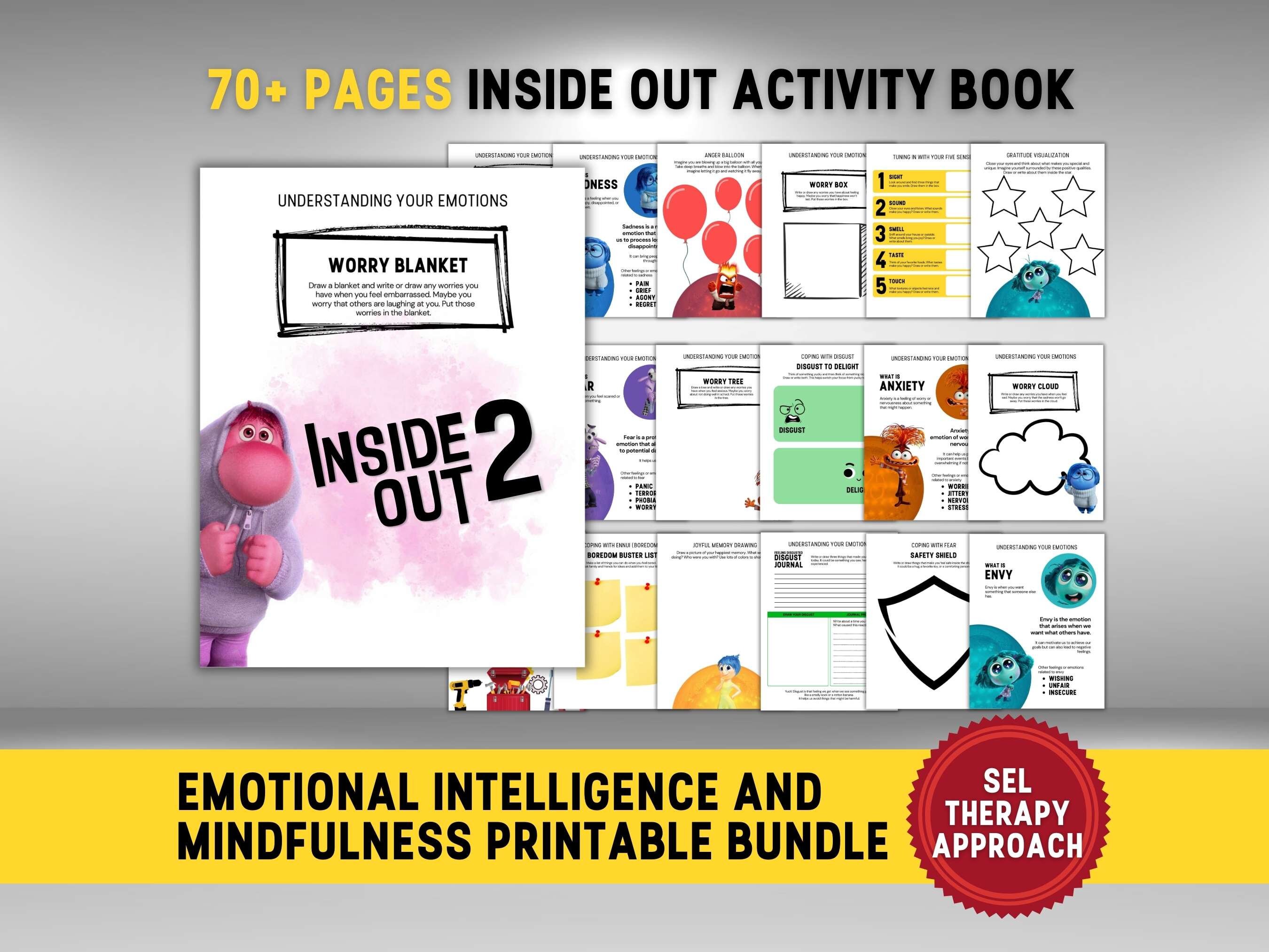 Inside Out Feelings Activity Book Emotional Intelligence and ...