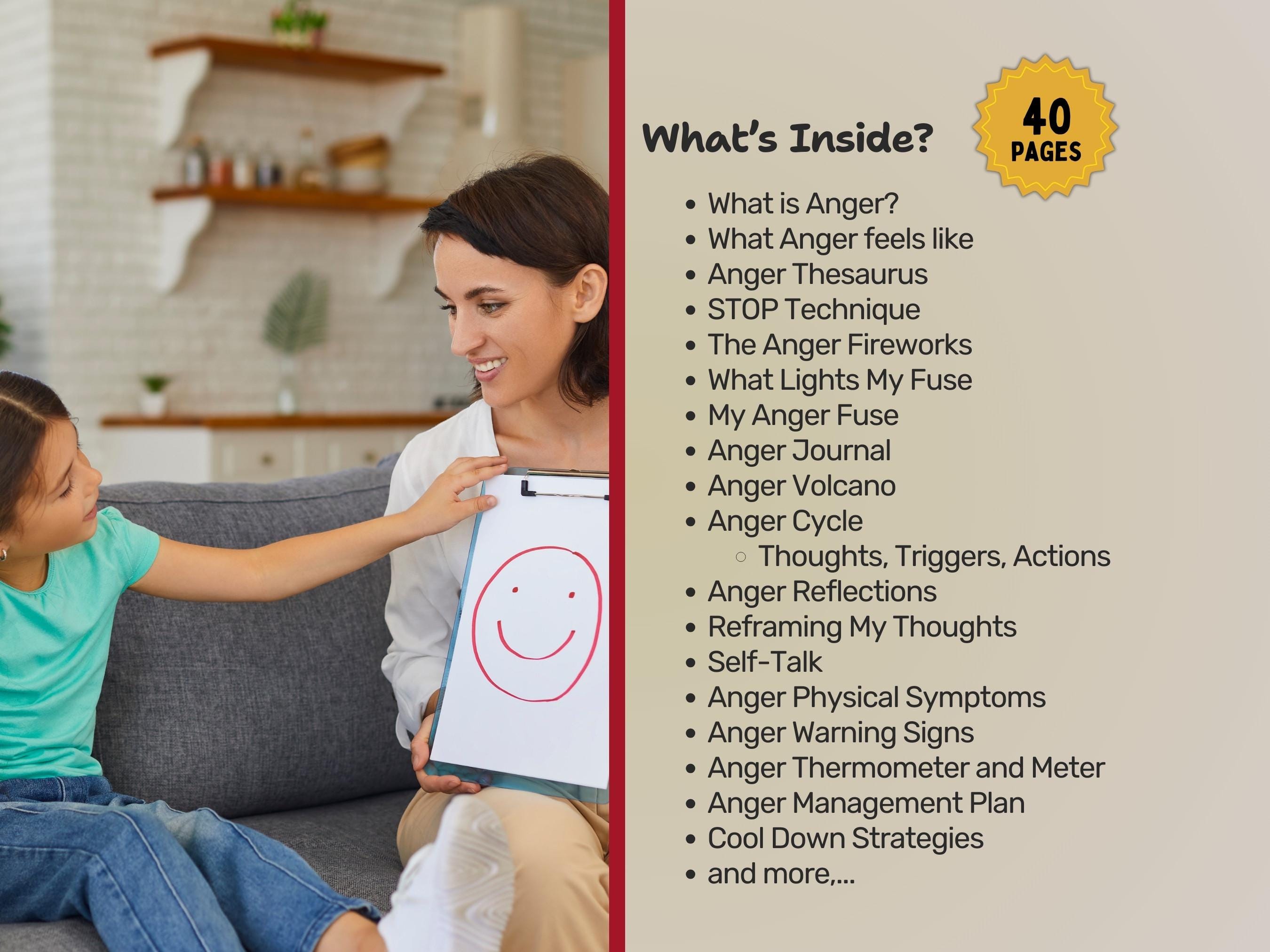 Inside Out 2 Anger Management for Kids Anger Worksheets Emotions ...