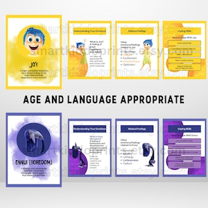 Inside Out 2 Flashcards Coping Skills for Kids Understanding Emotions ...