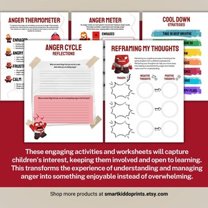 Inside Out 2 Anger Management for Kids Anger Worksheets Emotions ...