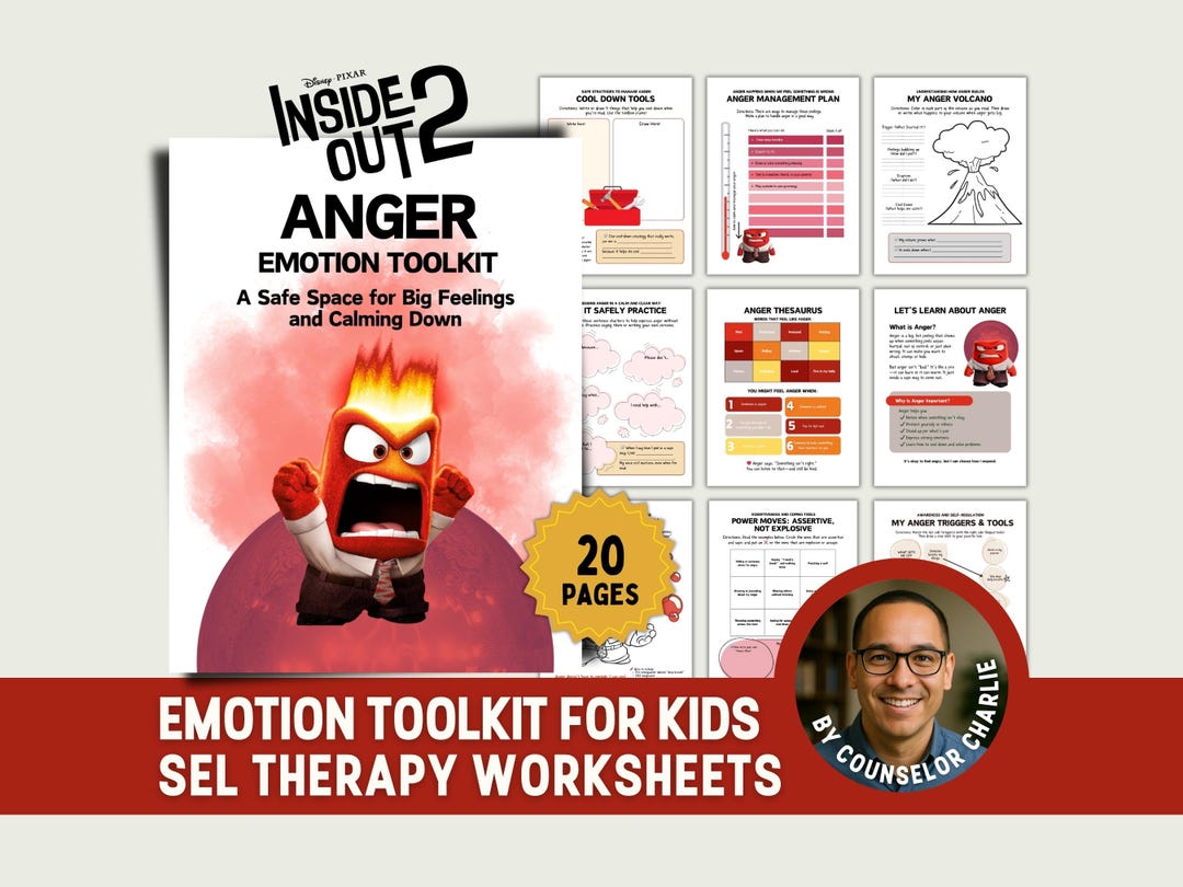 Inside Out Emotional Regulation Toolkit Feelings Workbook for School ...