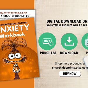 Managing Anxiety Worksheets for Kids Teen Anxiety Workbook Therapist ...