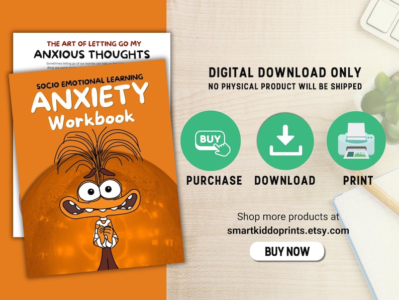 Managing Anxiety Worksheets for Kids Teen Anxiety Workbook Therapist ...