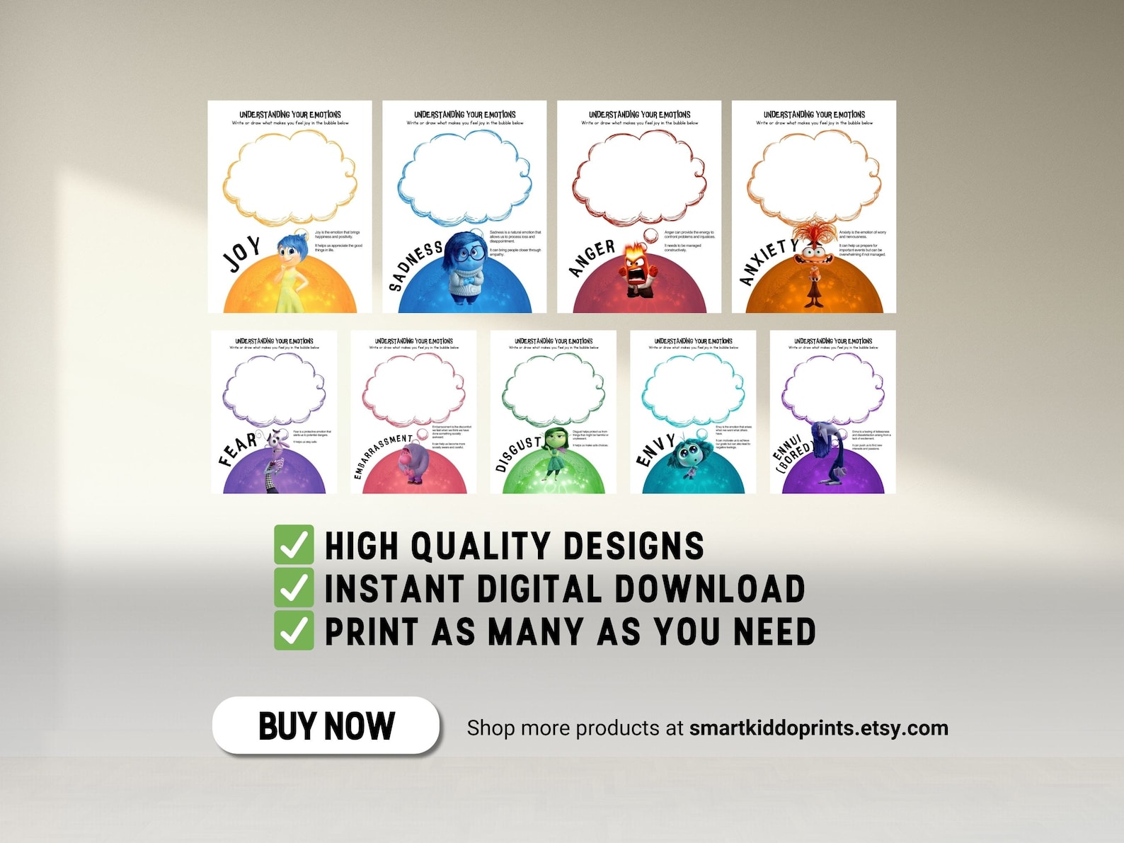 Inside Out 2 Activity Worksheet Emotional Intelligence Printable ...