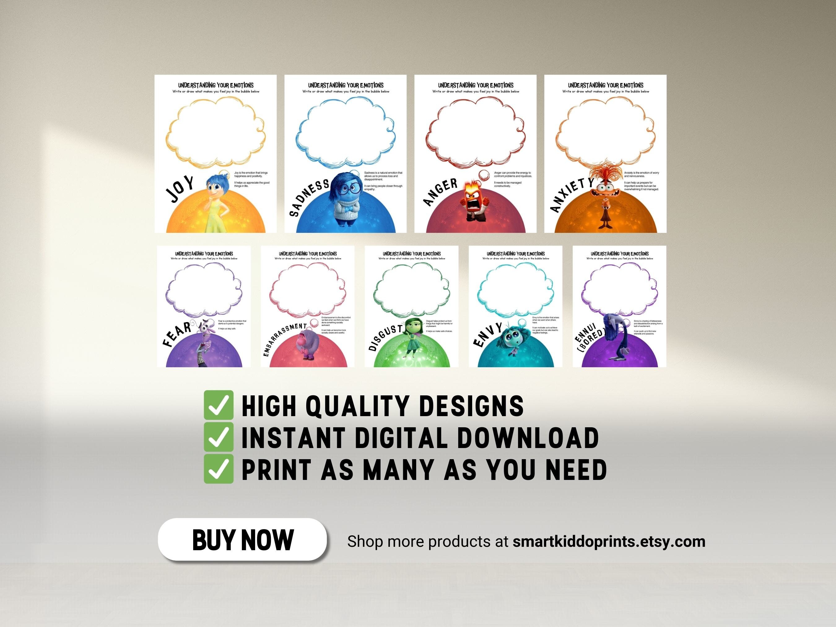 Inside Out 2 Activity Worksheet Emotional Intelligence Printable ...