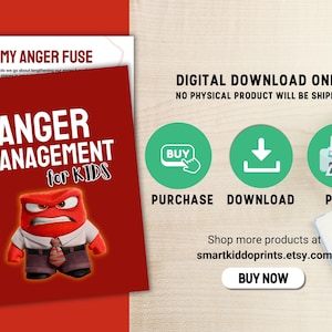 Inside Out 2 Anger Management for Kids Anger Worksheets Emotions ...