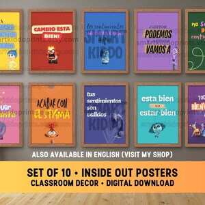 Spanish Inside Out 2 Pósters De Afirmaciones Positivas SEL Classroom ...