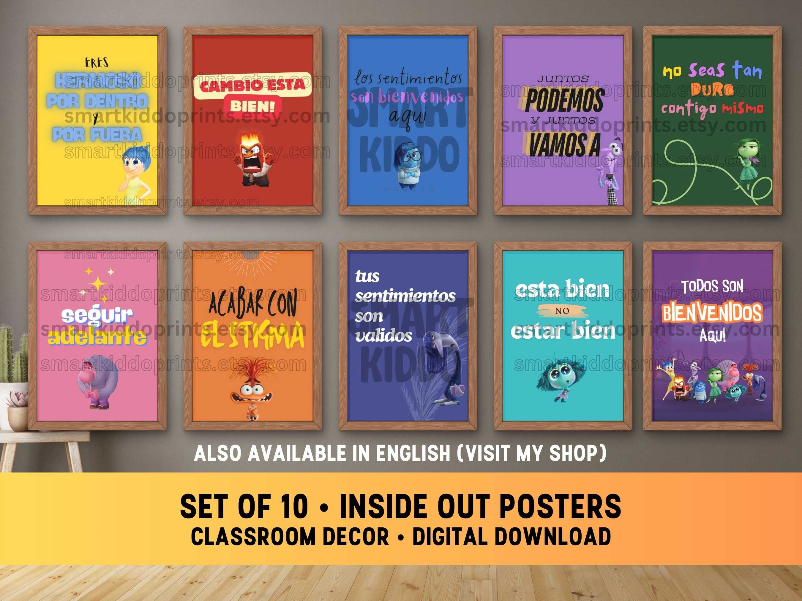 Spanish Inside Out 2 Pósters De Afirmaciones Positivas SEL Classroom ...