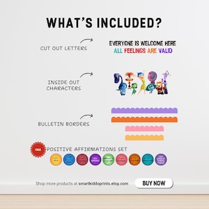 Inside Out 2 Bulletin Board for School Counselors Therapy Kit Classroom ...