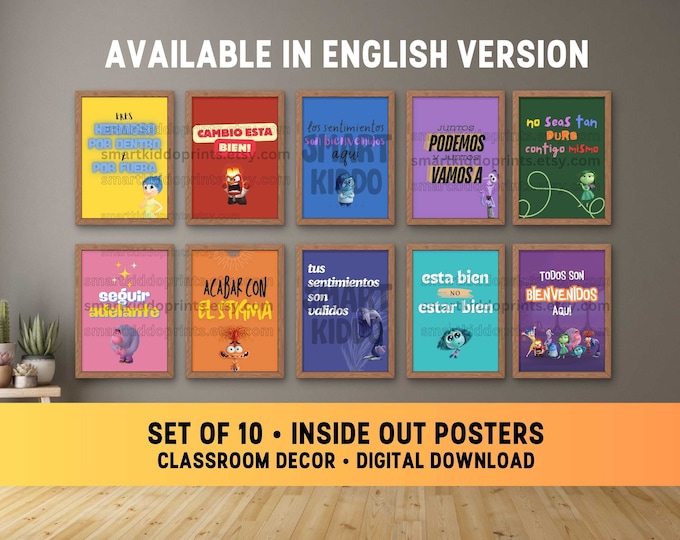 Spanish Inside Out 2 Pósters De Afirmaciones Positivas SEL Classroom ...