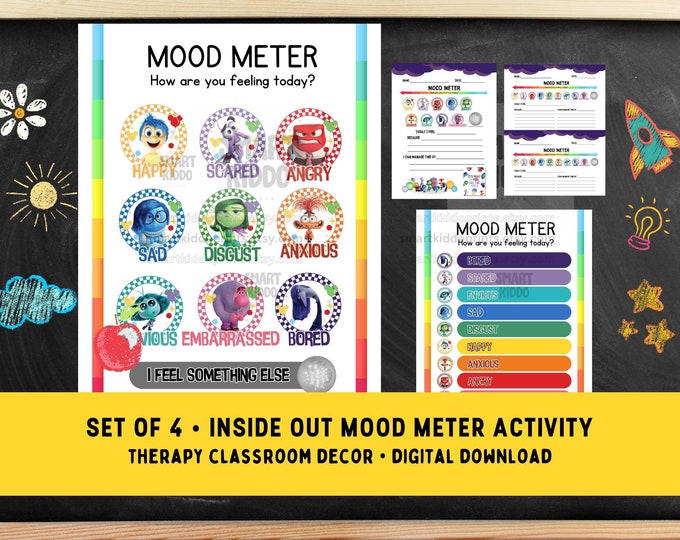 Inside Out 2 Emotionen Stimmungsmesser Aktivität Wie fühlen Sie sich ...