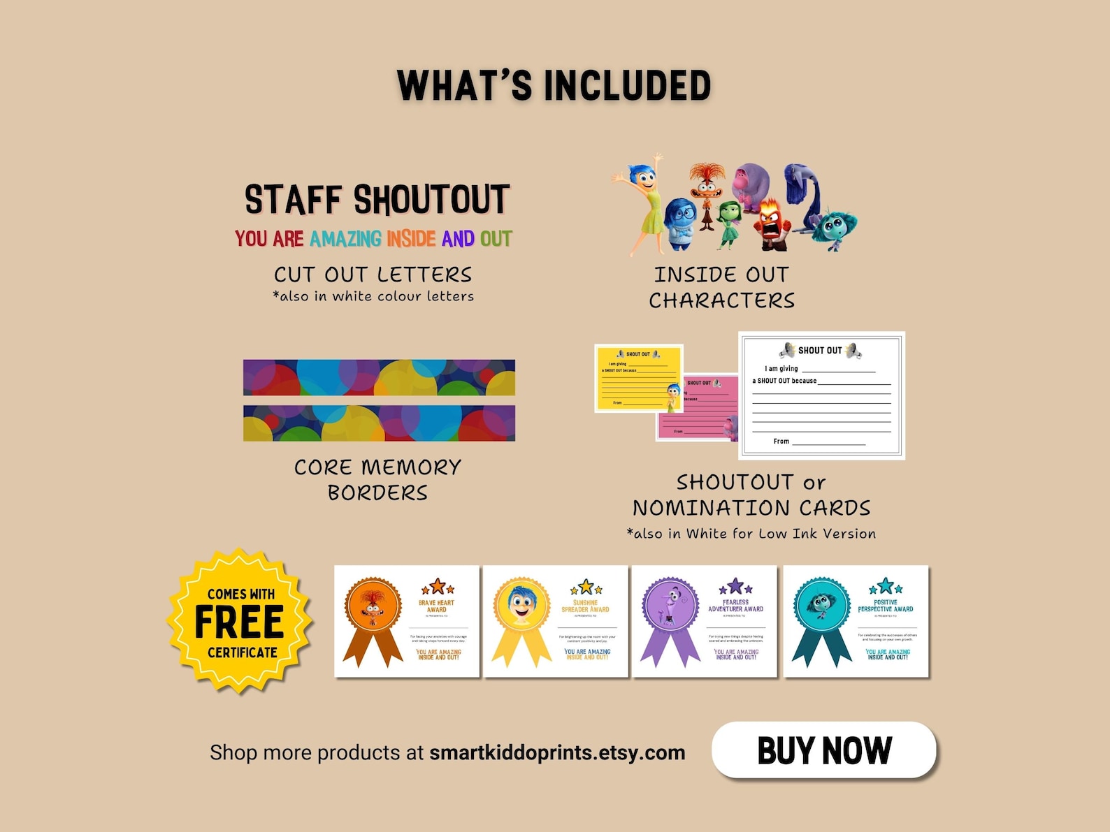 Inside Out Staff Shout Out Bulletin Board Kit | Positive Staff ...