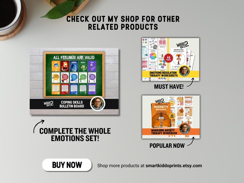 Inside Out Calm Down Corner Bulletin Board Social Emotional Regulation ...