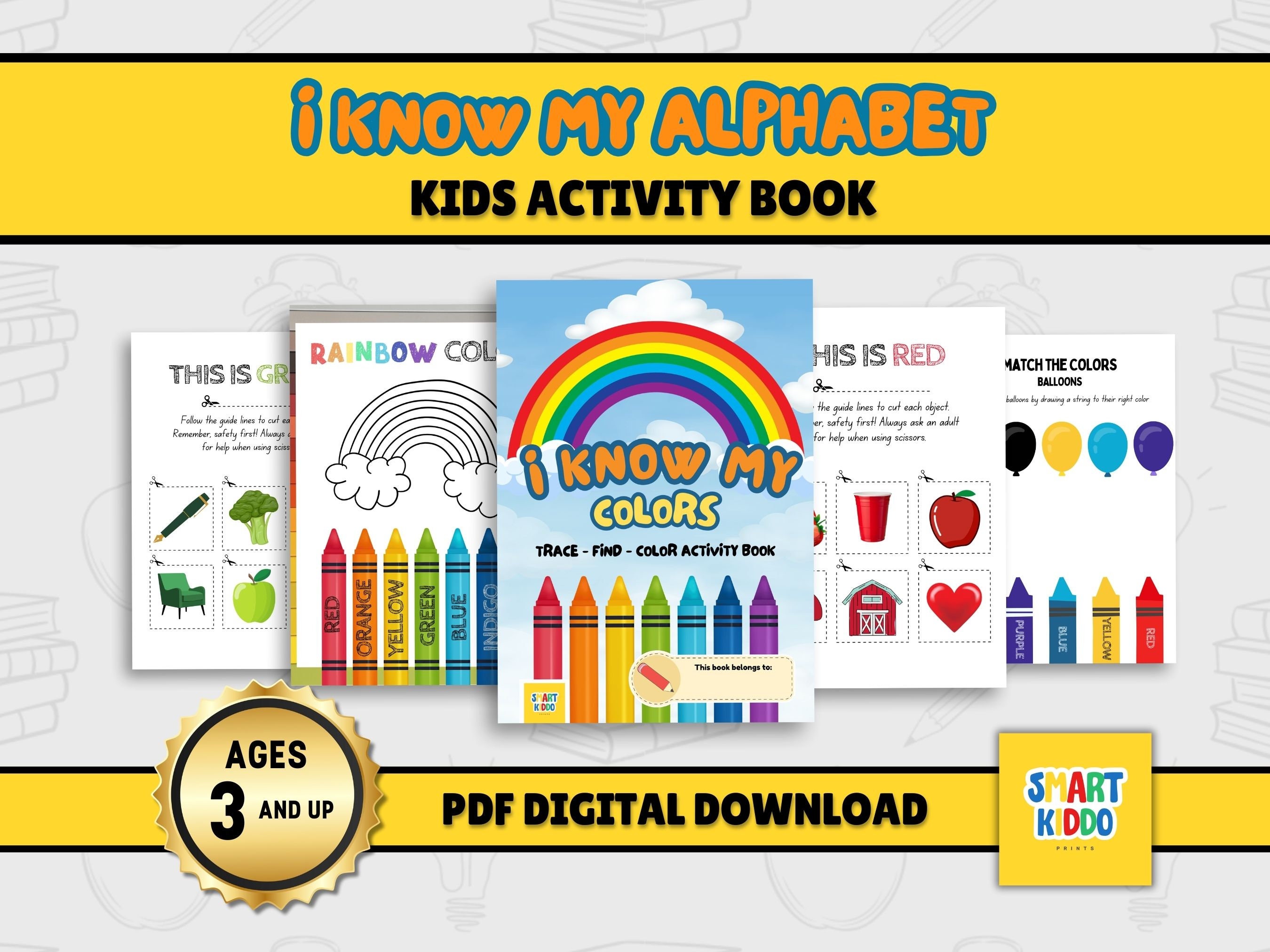 42 Pages Colors Learning Pack | Color, Trace, Sort & Match | Homeschool ...