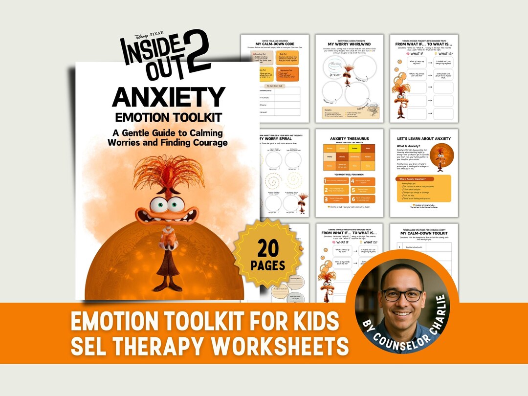 Inside Out Emotional Regulation Toolkit Feelings Workbook for School ...