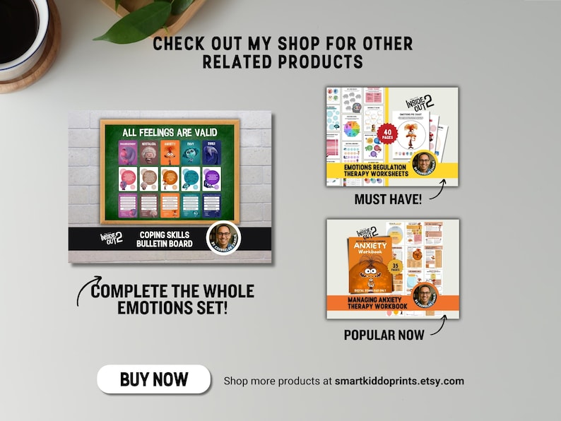 Inside Out Bulletin Board Coping Skills Kids Emotions Regulation ...