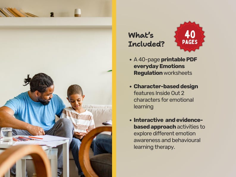 Inside Out 2 Emotions Regulation Feelings Worksheets Kids Coping Skills ...