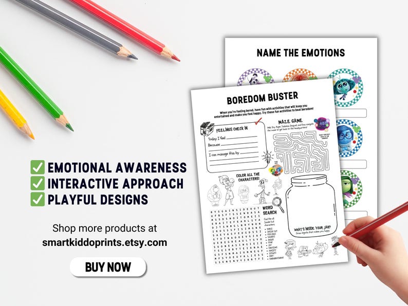 Inside Out 2 Emotions Regulation Feelings Worksheets Kids Coping Skills ...
