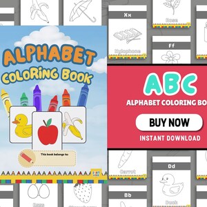 Morning Menu Alphabet Coloring Book Kids Activity Ultimate Bundle ...