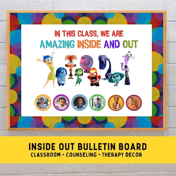 Inside Out 2 Theme Bulletin Board Classroom Decor Welcome Back to ...