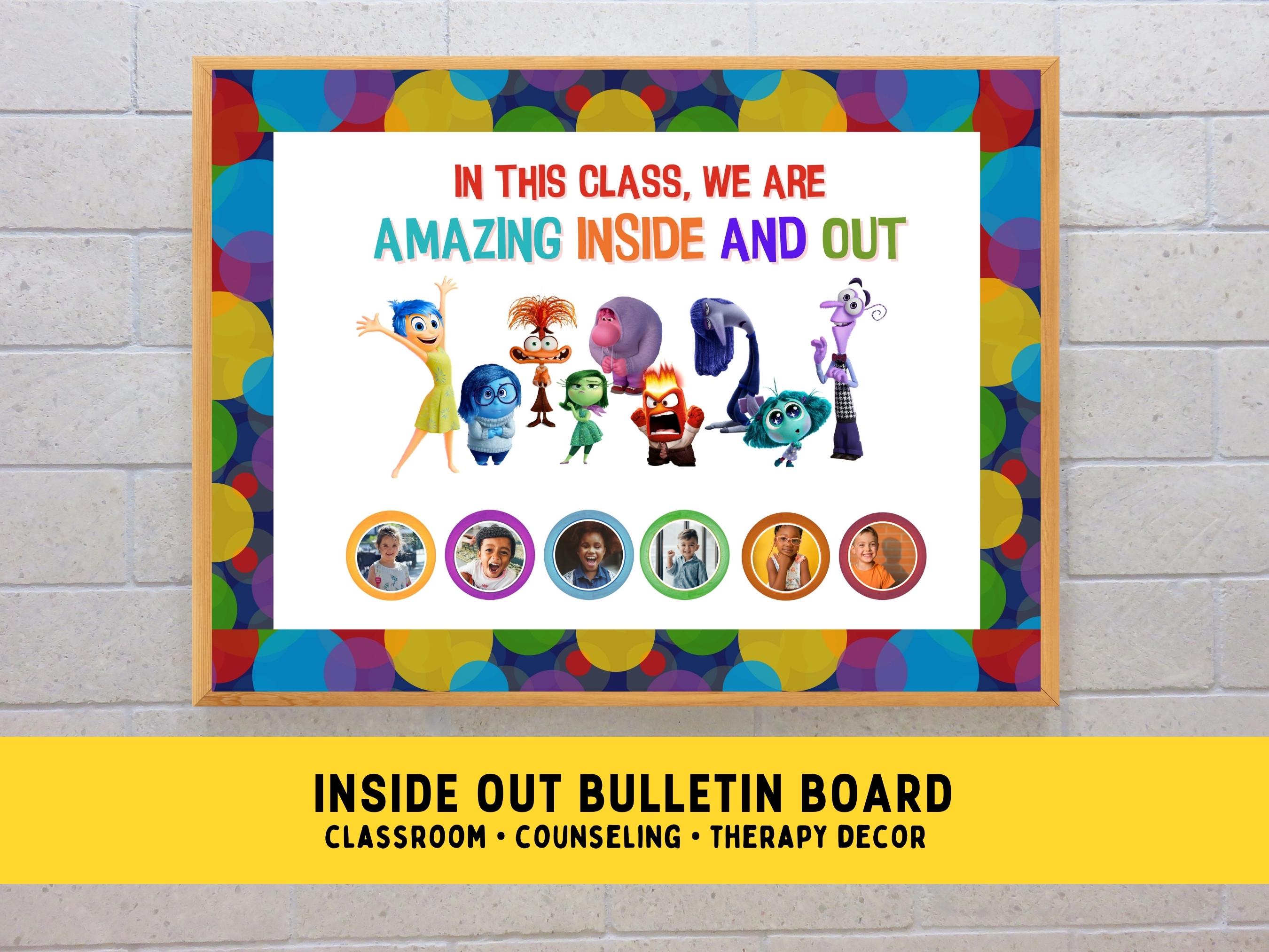 Inside Out 2 Bulletin Board Kit for School Counselors Therapy Classroom ...