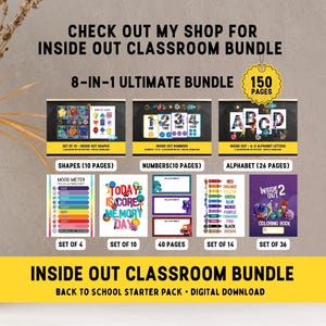 Inside Out First Day of School Sign Printable Back to School 2024-2025 ...