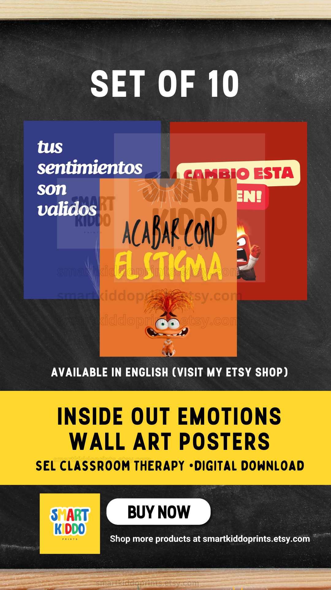 Spanish Inside Out 2 Pósters De Afirmaciones Positivas SEL Classroom ...